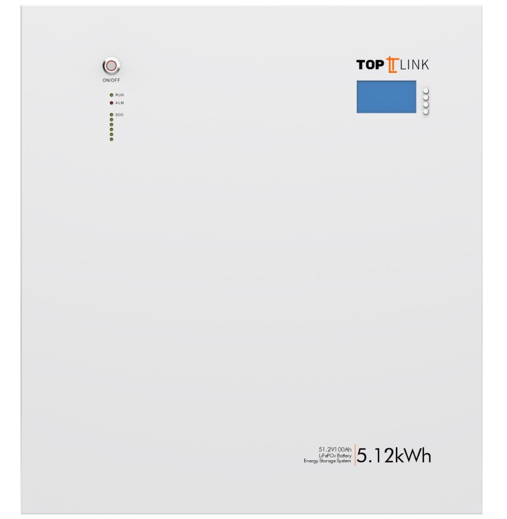 TOPLINK 5.12kwh 51.2V 100ah Wall Mount Lithium Ion Battery - Weldtech ...