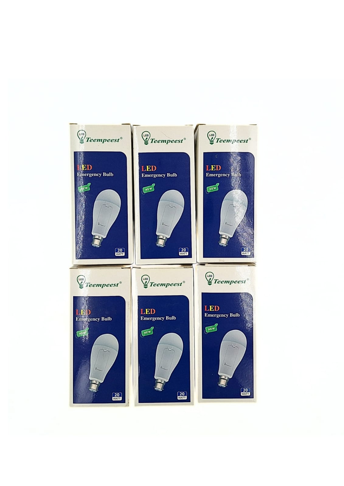 LED Emergency Bulbs 20w Tempest- 6 Pack - Weldtech