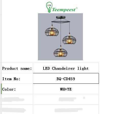 Tempest LED Chandelier BQ-CD459 (Black) - Weldtech