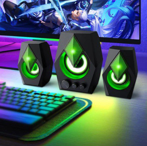 T-WOLF S128 Desktop Computer Speaker (Black) - Weldtech