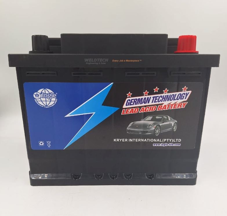 Ingle 646-621 MFL 12v 60ah AGM Car Battery - Weldtech