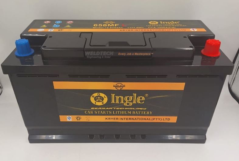 Ingle 658 MFL 12v 92ah Lithium Car Battery - Weldtech
